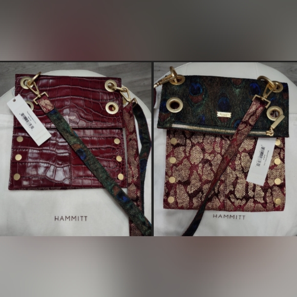 Hammitt | Bags | Hammitt Reversible Lucky Medium Peacock Red Leather ...